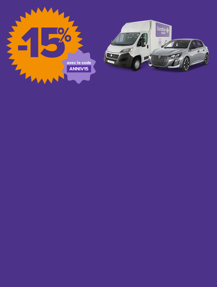 Location voiture et camion - Carrefour location